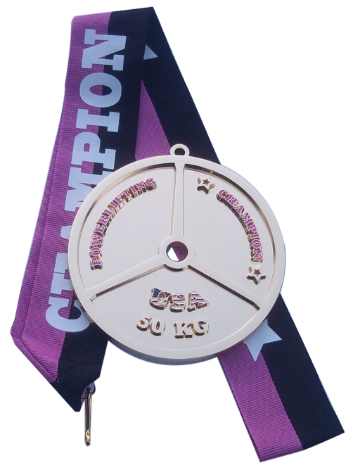 powerlifting trophys and medals
